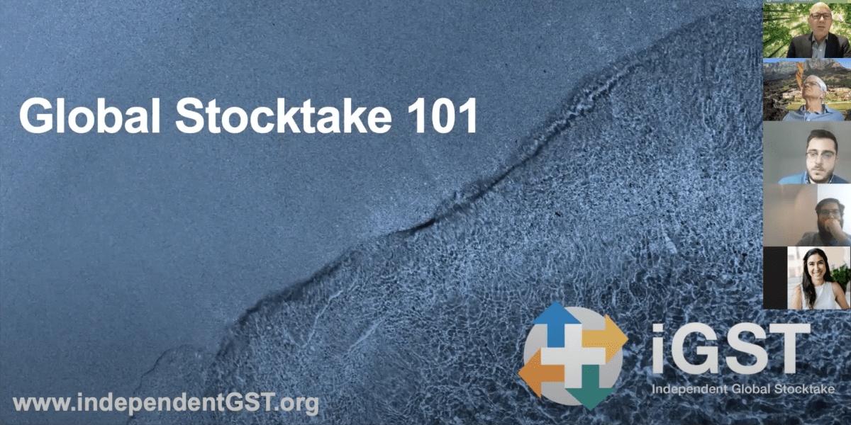 Global Stocktake 101 Webinar - ClimateWorks Foundation